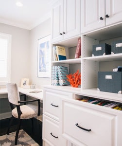 Custom Home Office Design: Shelving Systems & Closet Storage